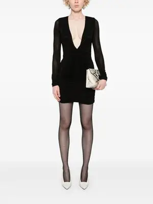 Saint Laurent Ruched Mini Dress