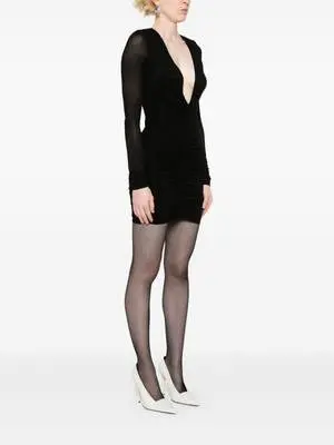 Saint Laurent Ruched Mini Dress