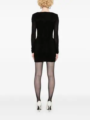 Saint Laurent Ruched Mini Dress