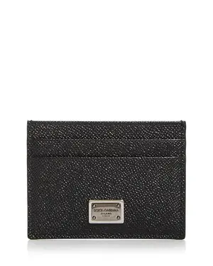 Dolce & Gabbana Leather Card Case - Black