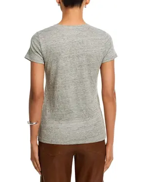 Majestic Filatures Linen Blend V-neck Tee