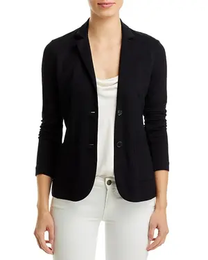 Majestic Filatures Notched Lapel Blazers For Women