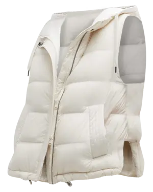 Brunello Cucinelli - Mate Monili-trim Hooded Puffer Vest