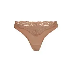 SKIMS Dipped Thong | Black | Large | Fits Everybody Lace Sienna