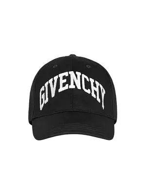 Givenchy Men's Embroidered Logo Curved Cap - Black - Black