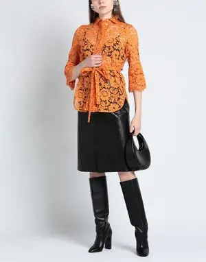 Valentino Garavani Viscose-blend Shirt With Openwork And Sash