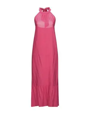 PEPITA Midi Dress Viscose Linen - Fuchsia