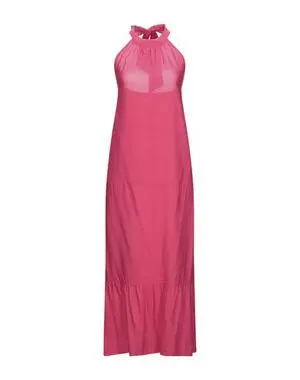 PEPITA Midi Dress Viscose Linen - Fuchsia