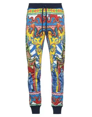 Dolce & Gabbana Man Pants Red Size 28 Cotton Midnight Blue