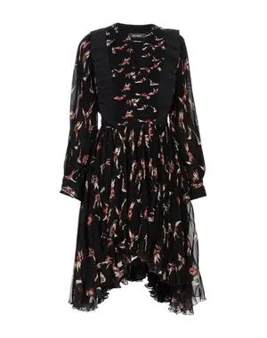 Isabel Marant Crepe Floral-print Midi Dress - Black