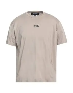 Dsquared2 Man T-shirt Red Size S Cotton Beige