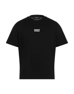 Dsquared2 Man T-shirt Red Size S Cotton Black