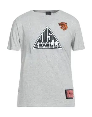 Just Cavalli Man T-shirt White Size S Cotton, Polyester Grey