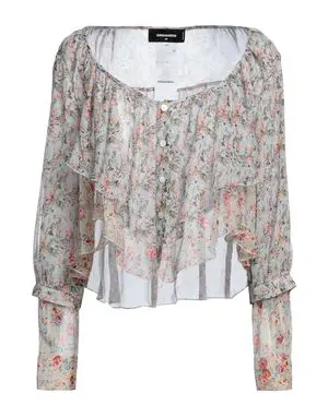 Dsquared2 Silk Floral-print Shirt - Blue