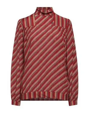 KATIA GIANNINI Striped Crepe Top