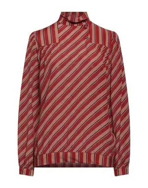 KATIA GIANNINI Striped Crepe Top