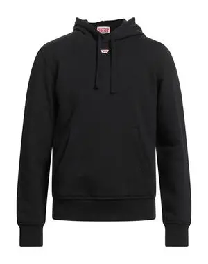DIESEL Cotton-elastane Fleece Sweatshirt - Black