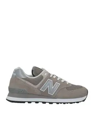NEW BALANCE 574 Low-top Sneakers In Leather And Textile Fibers - Grey