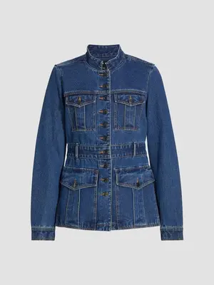 Veronica Beard Tika Denim Jacket - Bright Blue