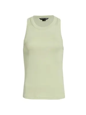 Veronica Beard Jordyn Stretch-cotton Tank Top Dusty Sage