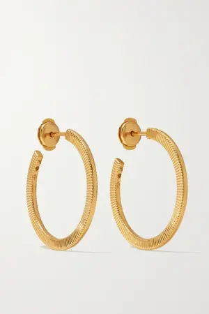 VILTIER Rayon Disco 18-karat Hoop Earrings - Gold