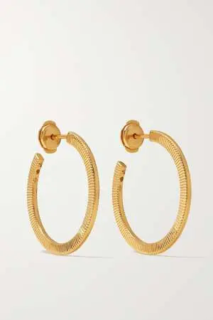 VILTIER Rayon Disco 18-karat Hoop Earrings