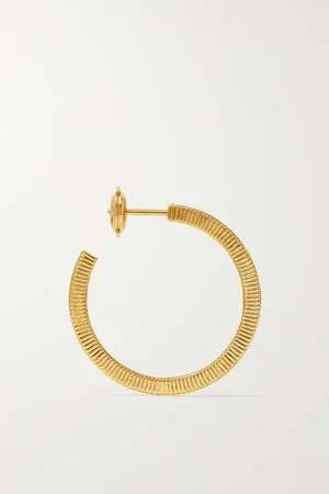 VILTIER Rayon Disco 18-karat Hoop Earrings