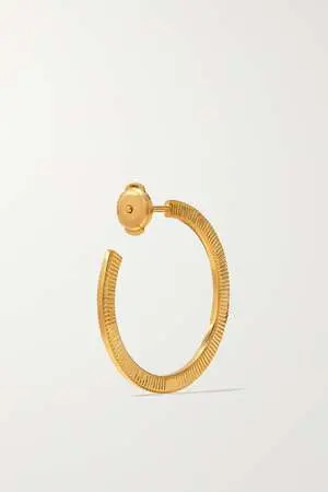 VILTIER Rayon Disco 18-karat Hoop Earrings