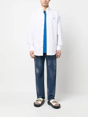 VIVIENNE WESTWOOD Krall Orb-embroidered Shirt