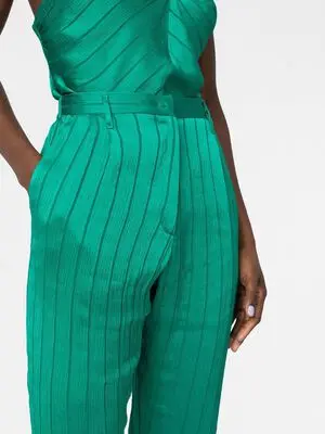 FORTE_FORTE Striped High-waisted Trousers