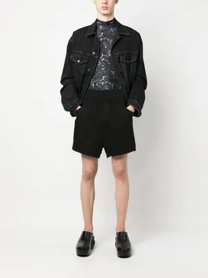 Raf Simons Distressed Track Shorts