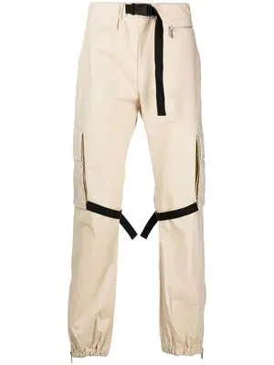 Off-white Buckled Pants For Men