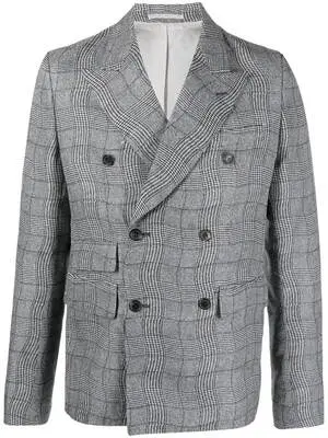 Kenzo Checked Double-breasted Blazer