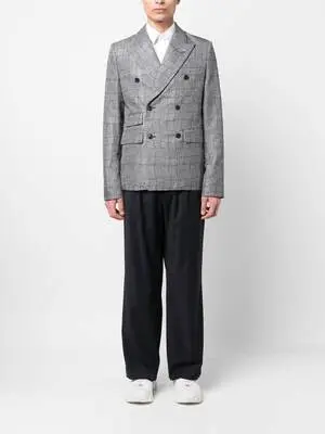 Kenzo Checked Double-breasted Blazer