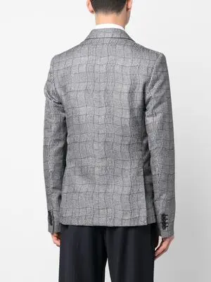 Kenzo Checked Double-breasted Blazer
