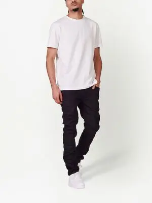 PURPLE BRAND Crinkled Slim-cut Jeans - Black
