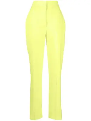 Alexander McQueen High-waisted Trousers Yellow