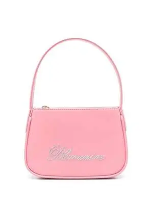 Blumarine Crystal-embellished Shoulder Bag - Pink