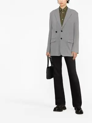 MAISON MARGIELA Boxy Single-breasted Blazer - Grey