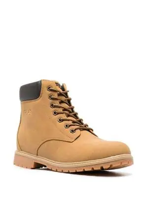 FILA Embroidered-logo Lace-up Ankle Boots