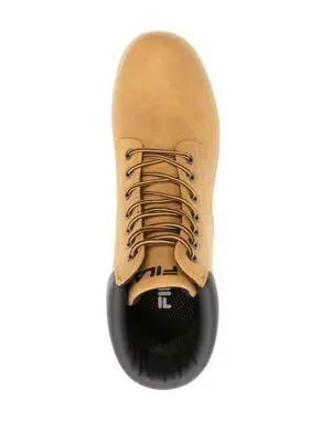 FILA Embroidered-logo Lace-up Ankle Boots