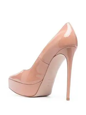 LE SILLA 125mm Uma Patent-leather Pumps - Neutrals