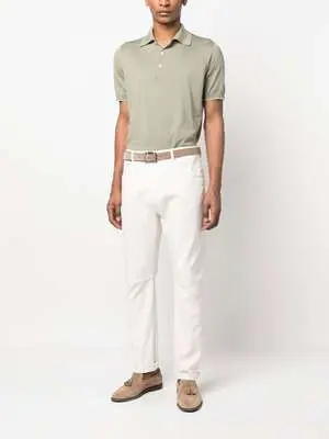 Brunello Cucinelli Dyed Denim Trousers - White