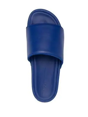 Y3 Flatform Logo-patch Slides - Blue