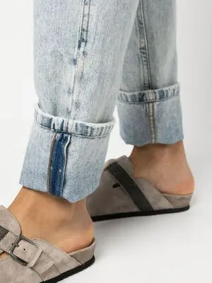 Brunello Cucinelli Roll-cuff Straight-leg Jeans