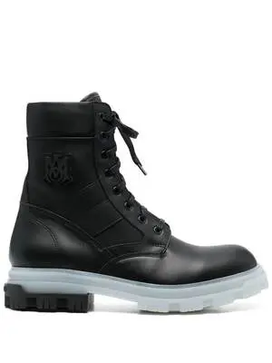 Amiri Logo Patch Combat Boots