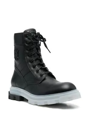 Amiri Logo Patch Combat Boots
