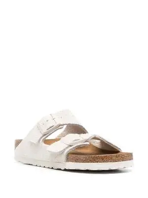 BIRKENSTOCK Arizona Suede Sandals - White