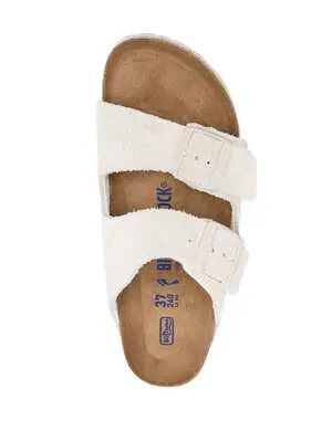 BIRKENSTOCK Arizona Suede Sandals - White