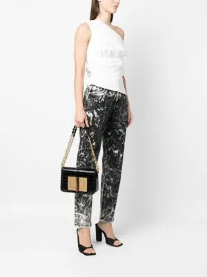 TOM FORD Crocodile-effect Leather Shoulder Bag